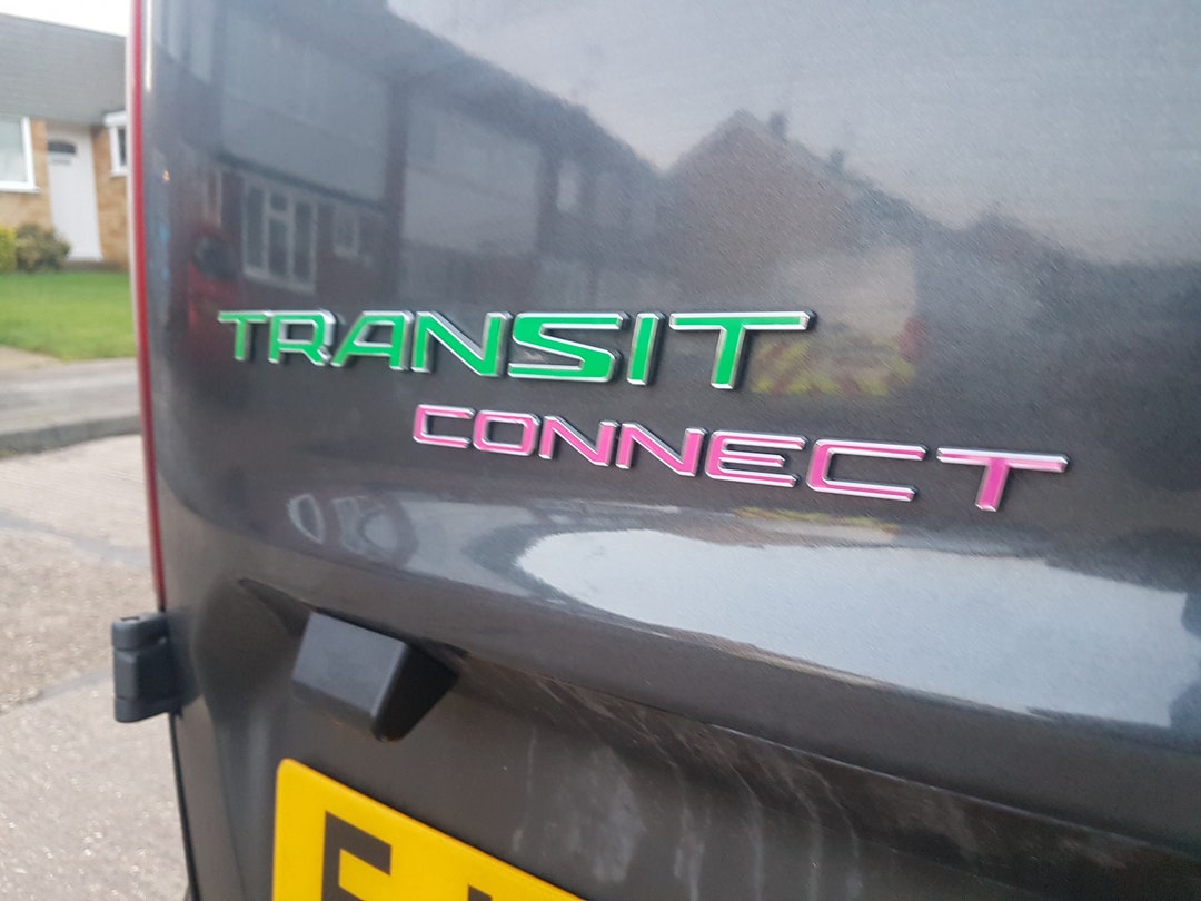 Transit Connect Badge Inlays Insert Back Door Vinyl Graphics - Etsy