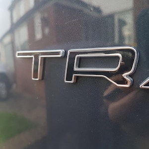 Transit Custom Badge Inlays Insert Back Door Vinyl Graphics Colour ...