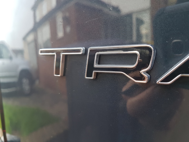 Transit Custom Badge Inlays Insert Back Door Vinyl Graphics Colour ...