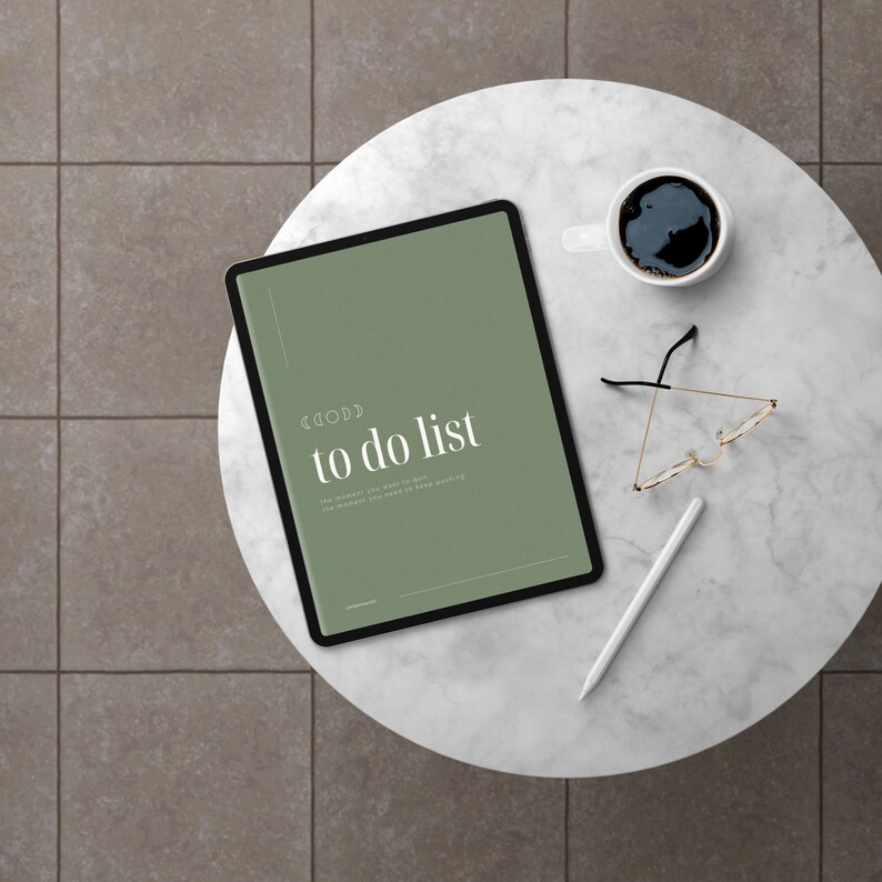 Digital To-do List Planner Template Portrait Notebook for Goodnoters ...