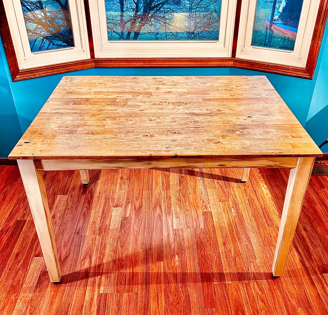 Reclaimed Hardwood Kitchen Table - Etsy