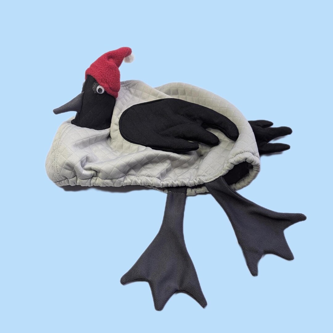Handmade Black Crow Hat With Bonus Christmas Hat Perfect for Parties ...