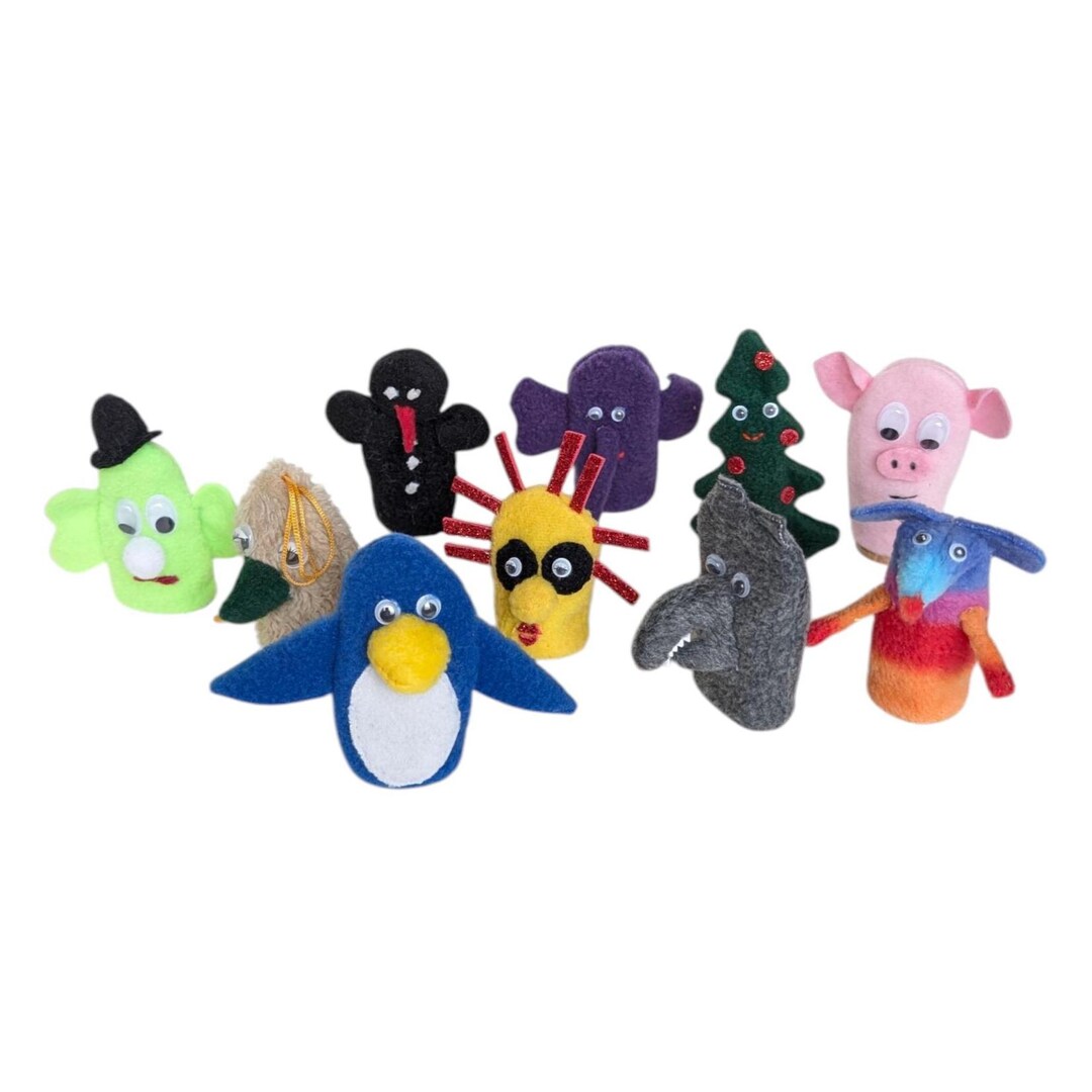 Handmade Finger Puppets Set, Storytelling Characters - Etsy