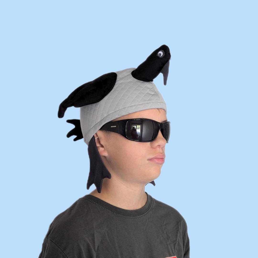 Funny Crow Hat: Handmade Black Bird Costume, Crazy Hat Day - Etsy