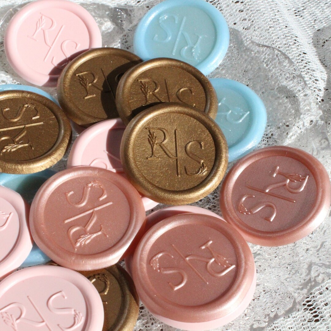 Custom Wax Seals self-adhesive Wax Seal Stickers Monogram Wax Seal ...