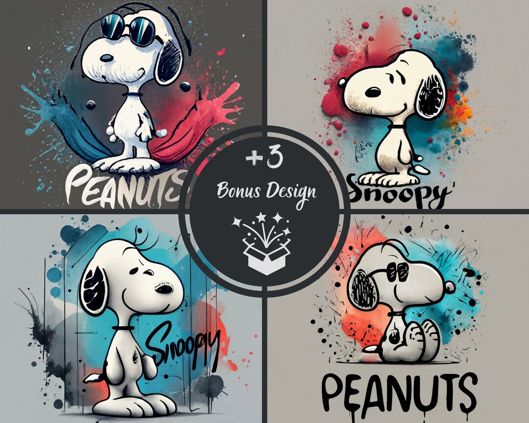 Snoopy Text PNG & SVG Designs 3 Bonus Design Cricut and - Etsy