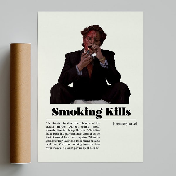 Patrick Bateman Poster - Etsy