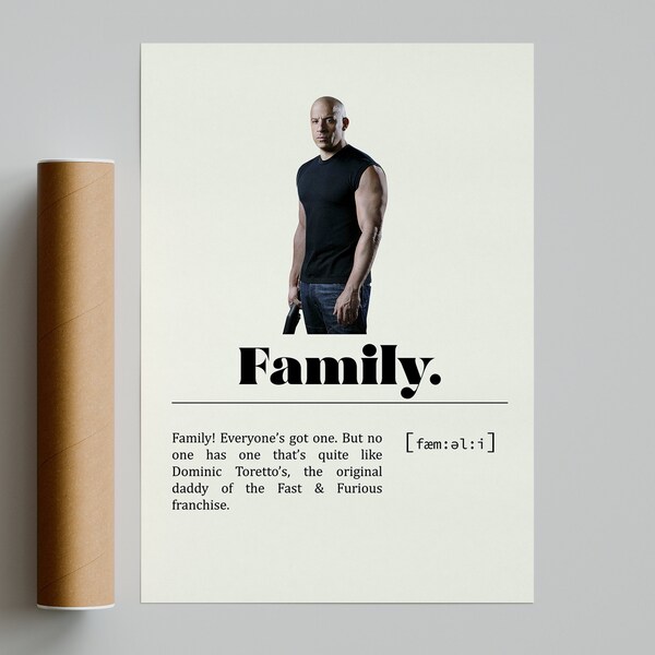 Dominic Toretto - Etsy