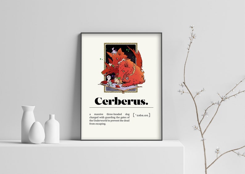 Hades Cerberus Poster Game Print Game Wall Art Gamer - Etsy
