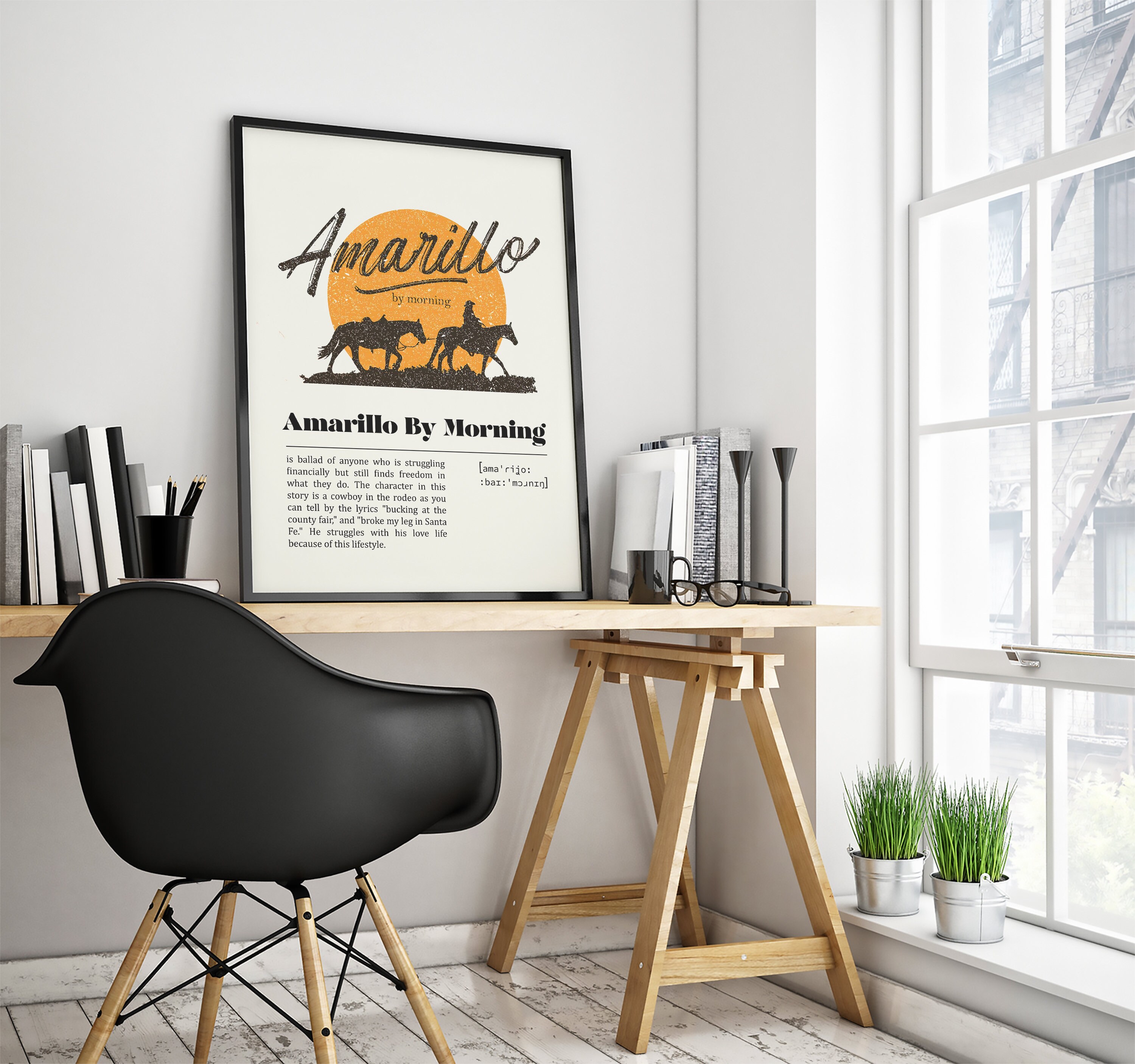 Amarillo by Morning Poster sold by Ian Gregory | SKU 42789094 | Printerval