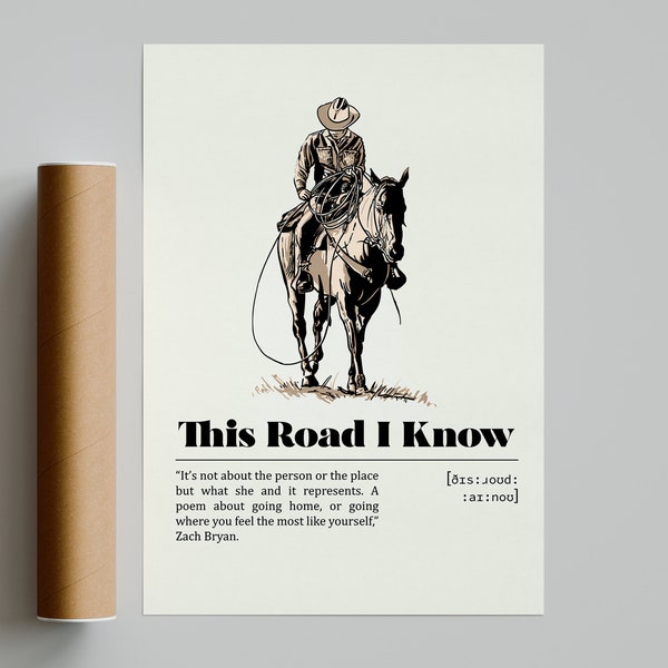 This Road I Know Poster - Etsy Ireland