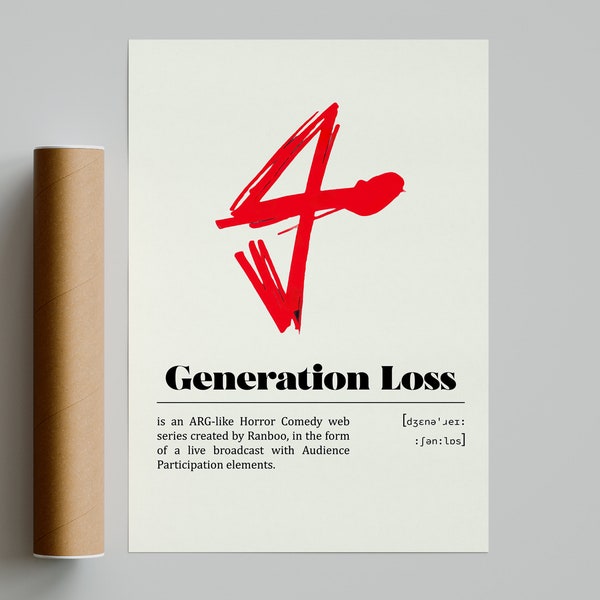 Generation Loss Poster - Etsy