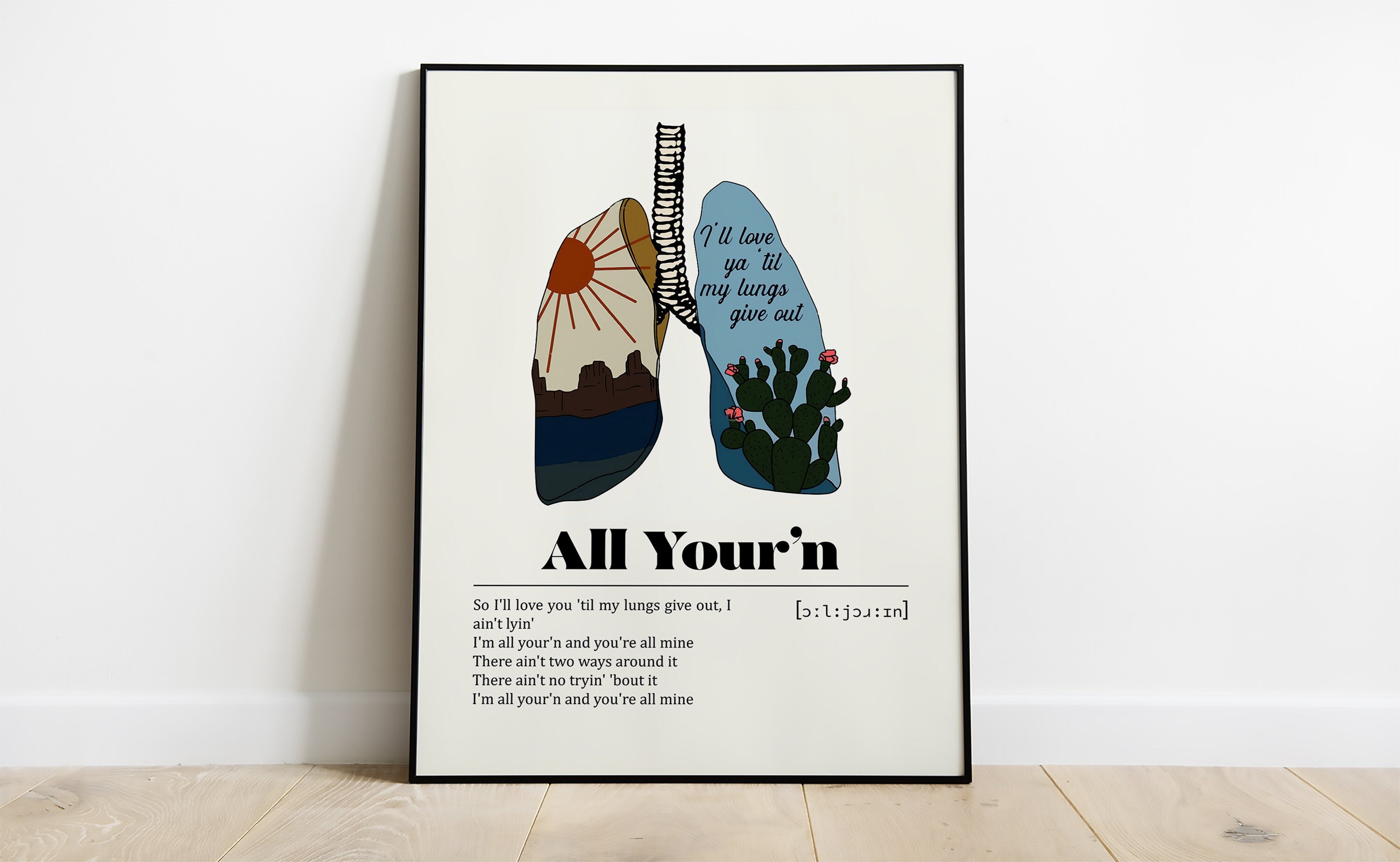 Tyler Childers All Your'n Poster | Music Print | Music Wall Art | Music ...