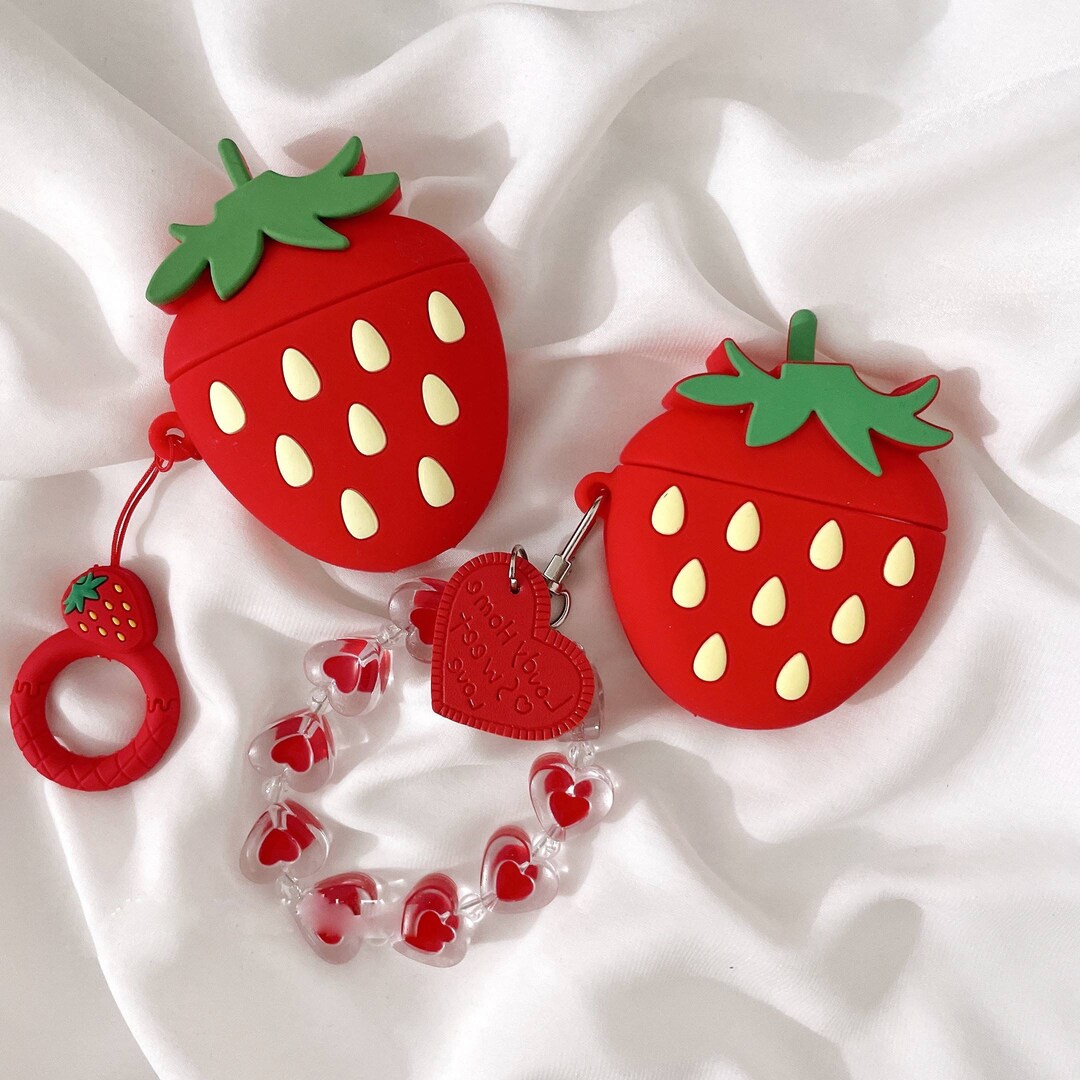 Cute Strawberry AirPod Case, Cute AirPod Pro Case, AirPod Pro 2 Case ...