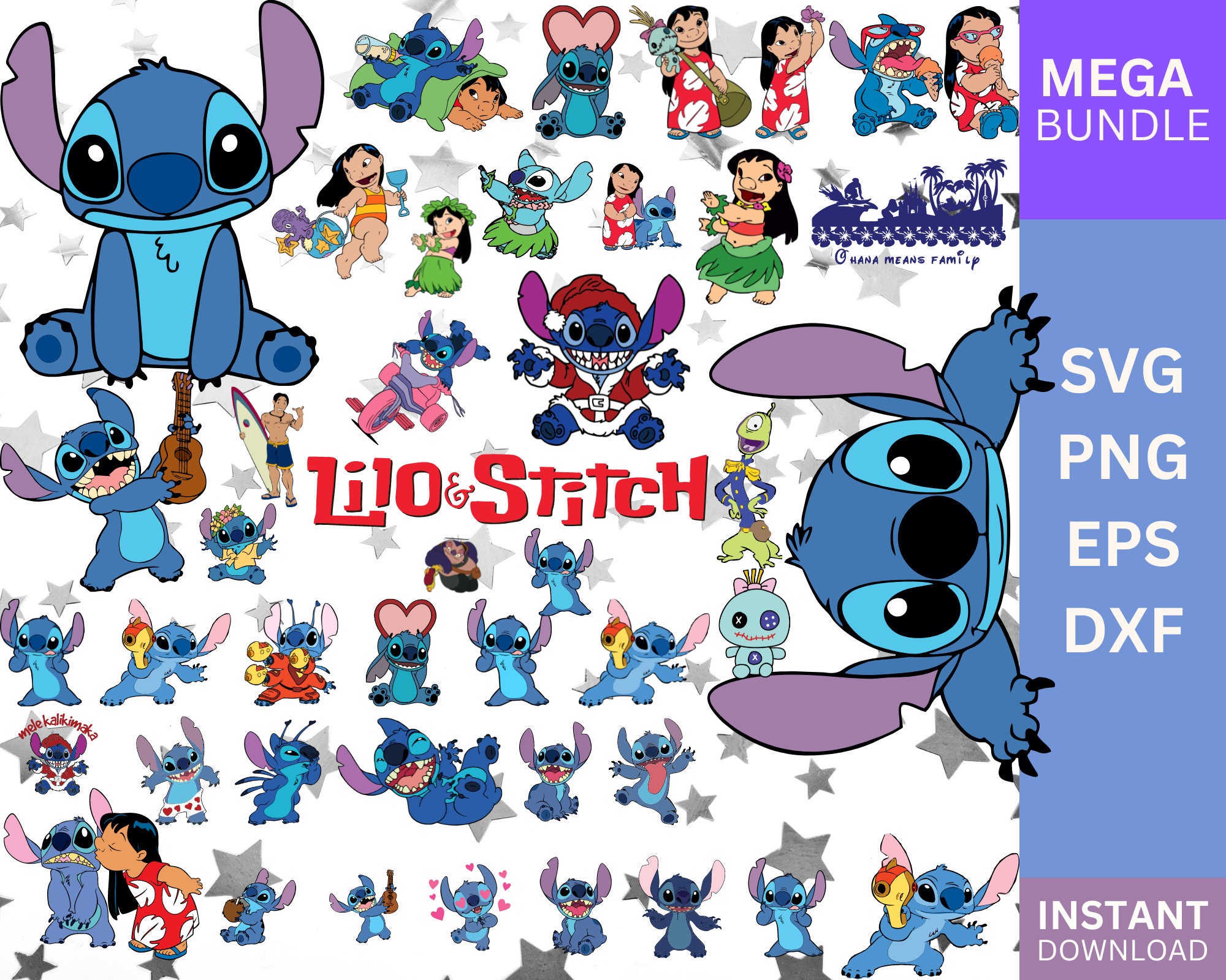Lilo and Stitch Svg Bundle Files Lilo and Stitch Svg for - Etsy Finland