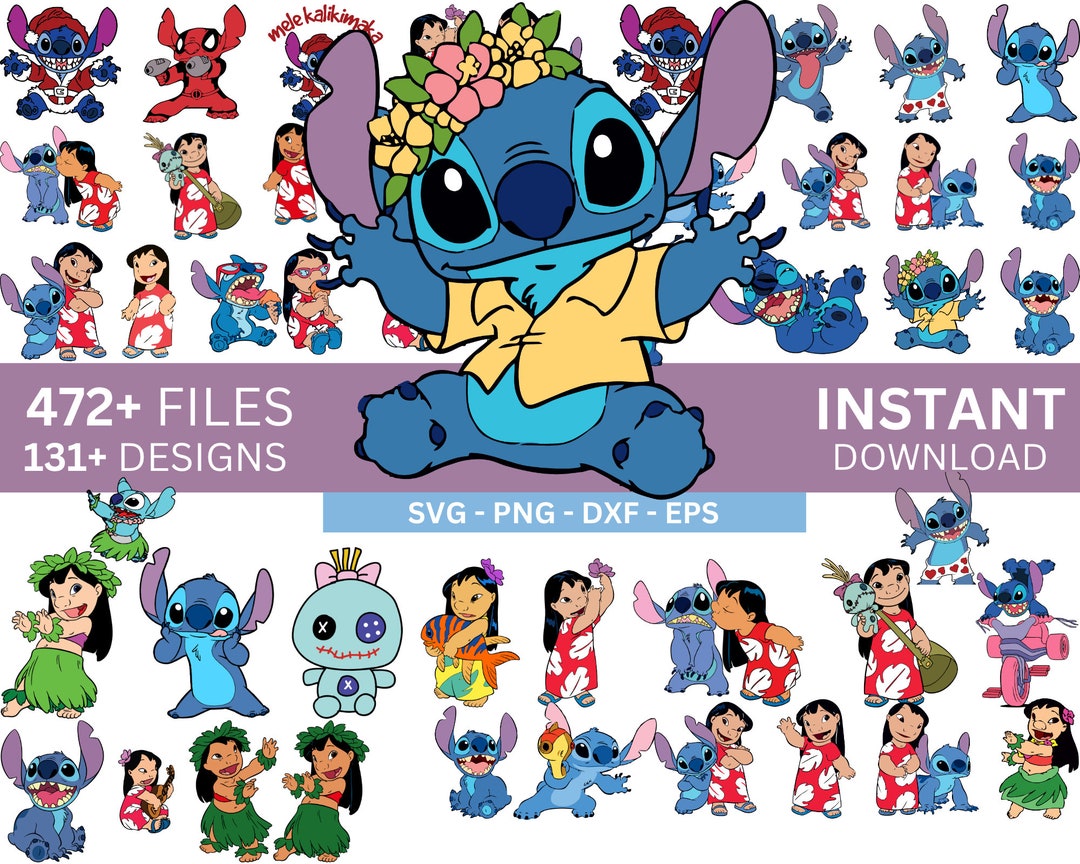 Lilo and Stitch Svg Bundle Files, Lilo and Stitch Svg for Cricut ...