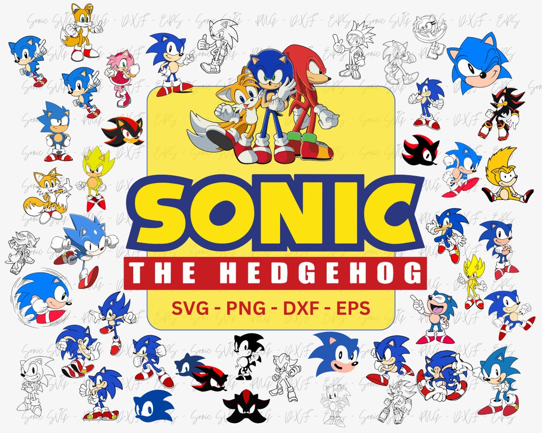 SONIC SVG, the Hedgehog Svg, Sonic Bundle Svg, Sonic Layered Svg, Sonic ...