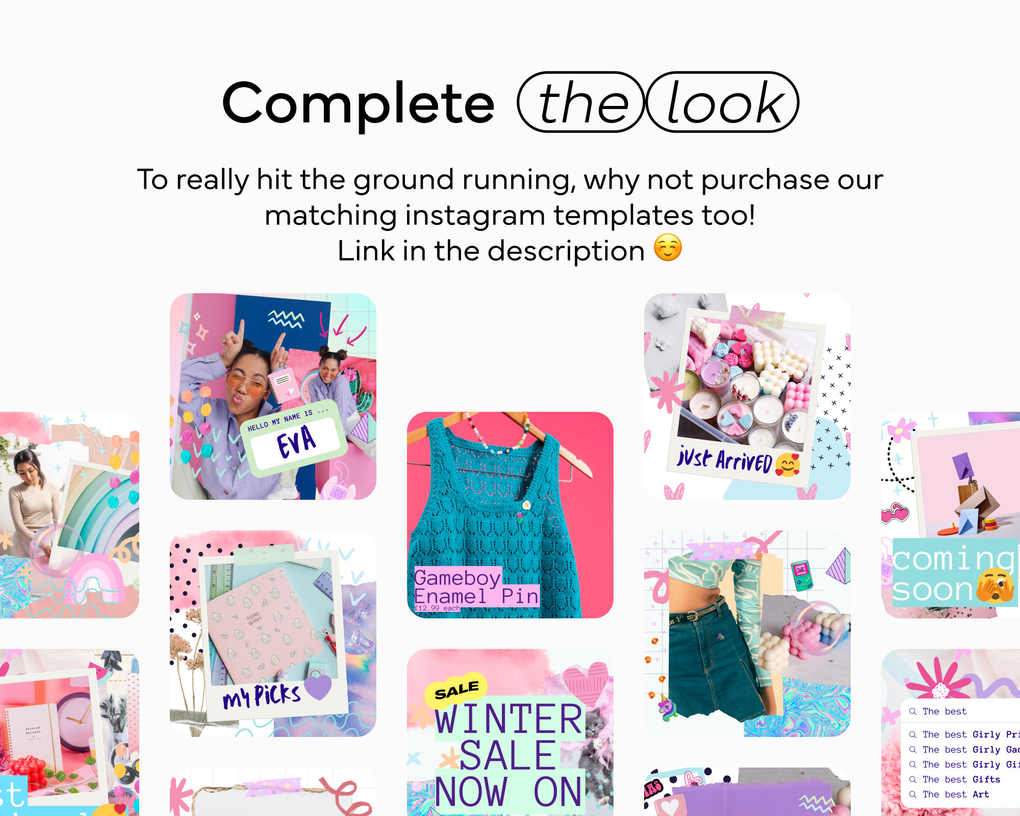 90s Retro Shopify Theme Craft Girly Store Design Fun Colourful Website ...