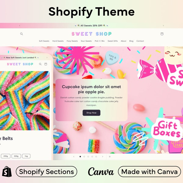 Candy Theme Party - Etsy