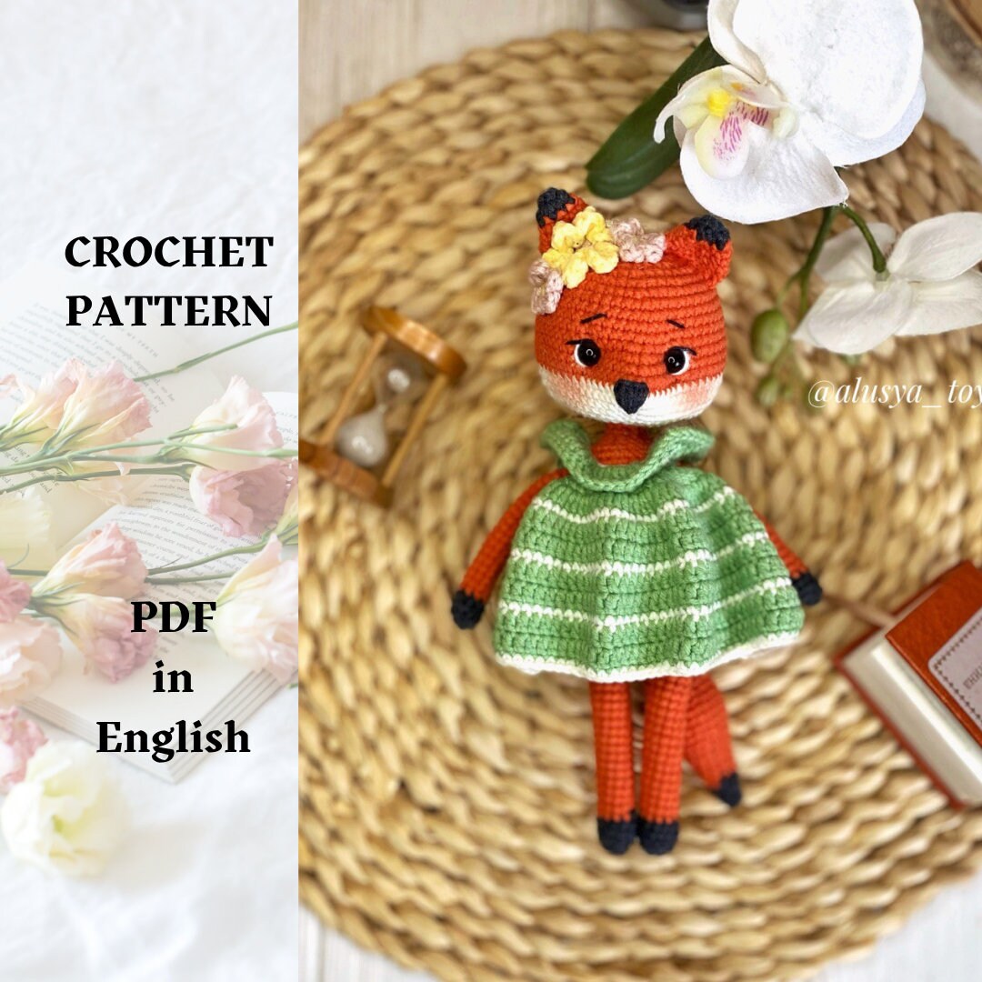 Crochet Pattern Fox - Etsy
