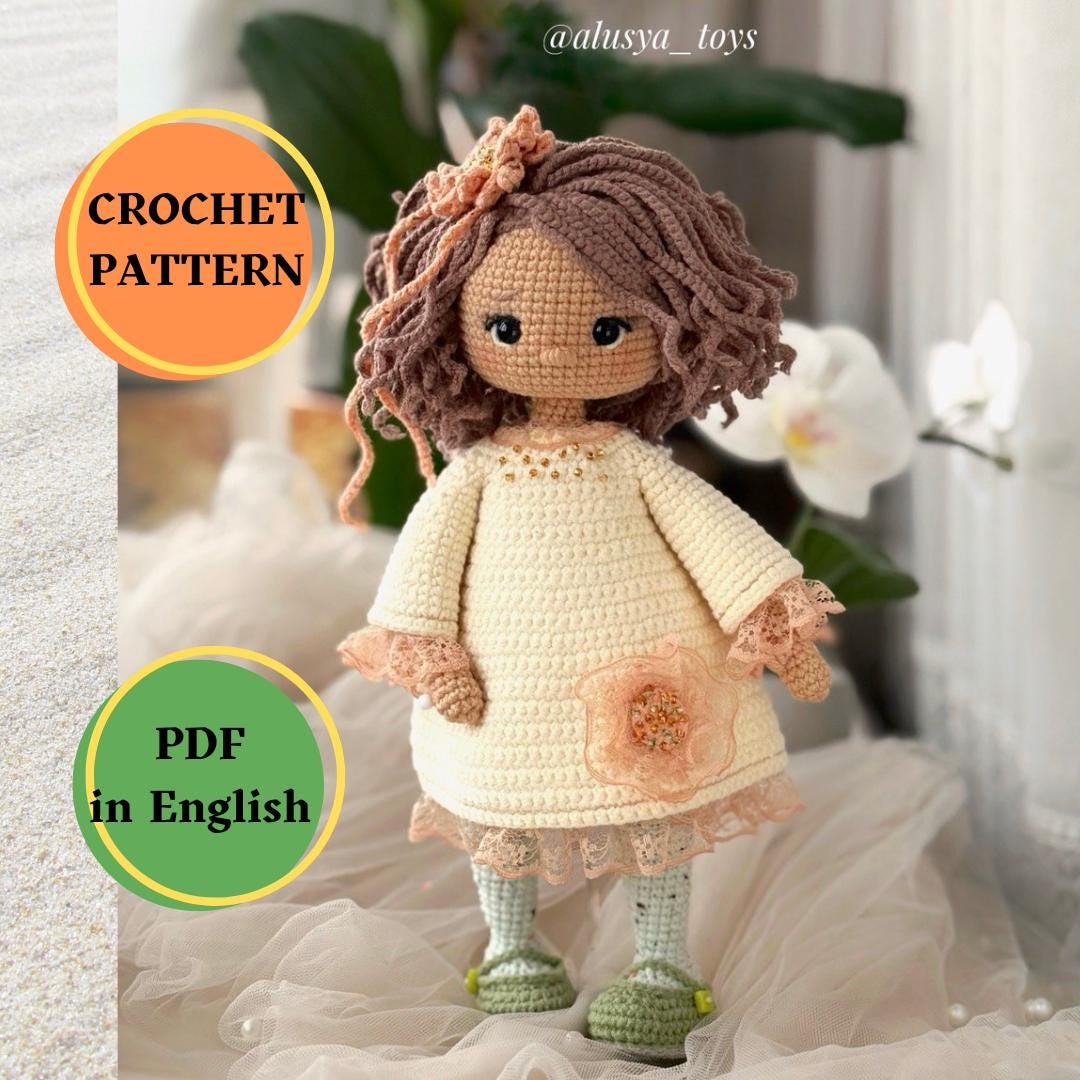 Amigurumi Crochet Doll Pattern PDF Tutorial – Beginner Friendly - Etsy