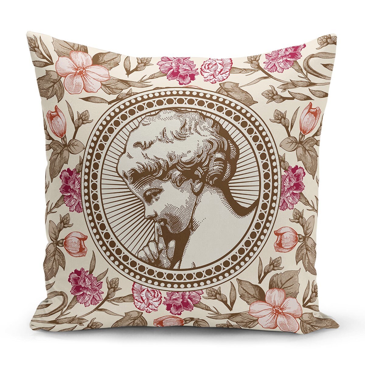 Ancient Greek Mythology Cushion Cover, Hercules Pattern Pillow Case ...
