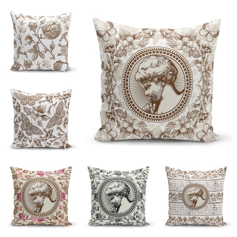 Ancient Greek Mythology Cushion Cover, Hercules Pattern Pillow Case ...