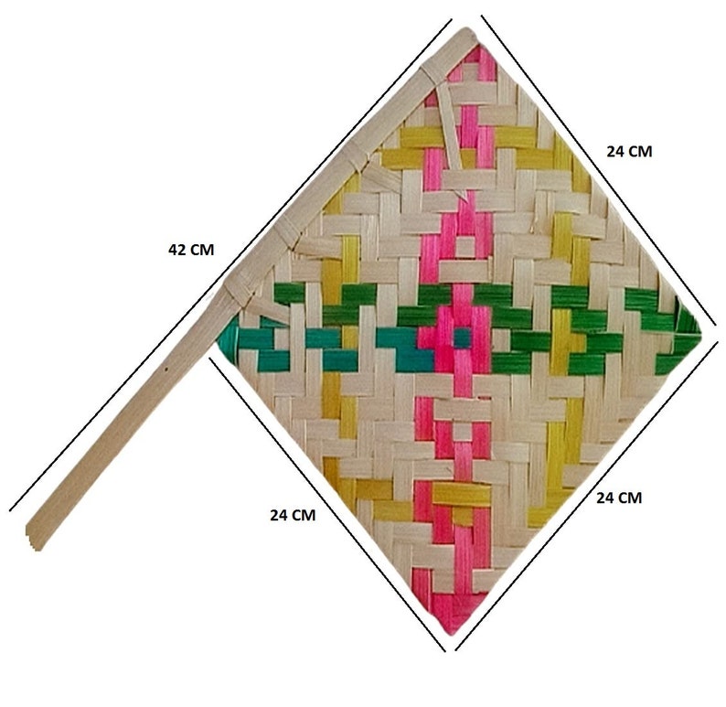 Bamboo Handicraft Handmade Natural Hand Fan Pankha Bena for Natural ...