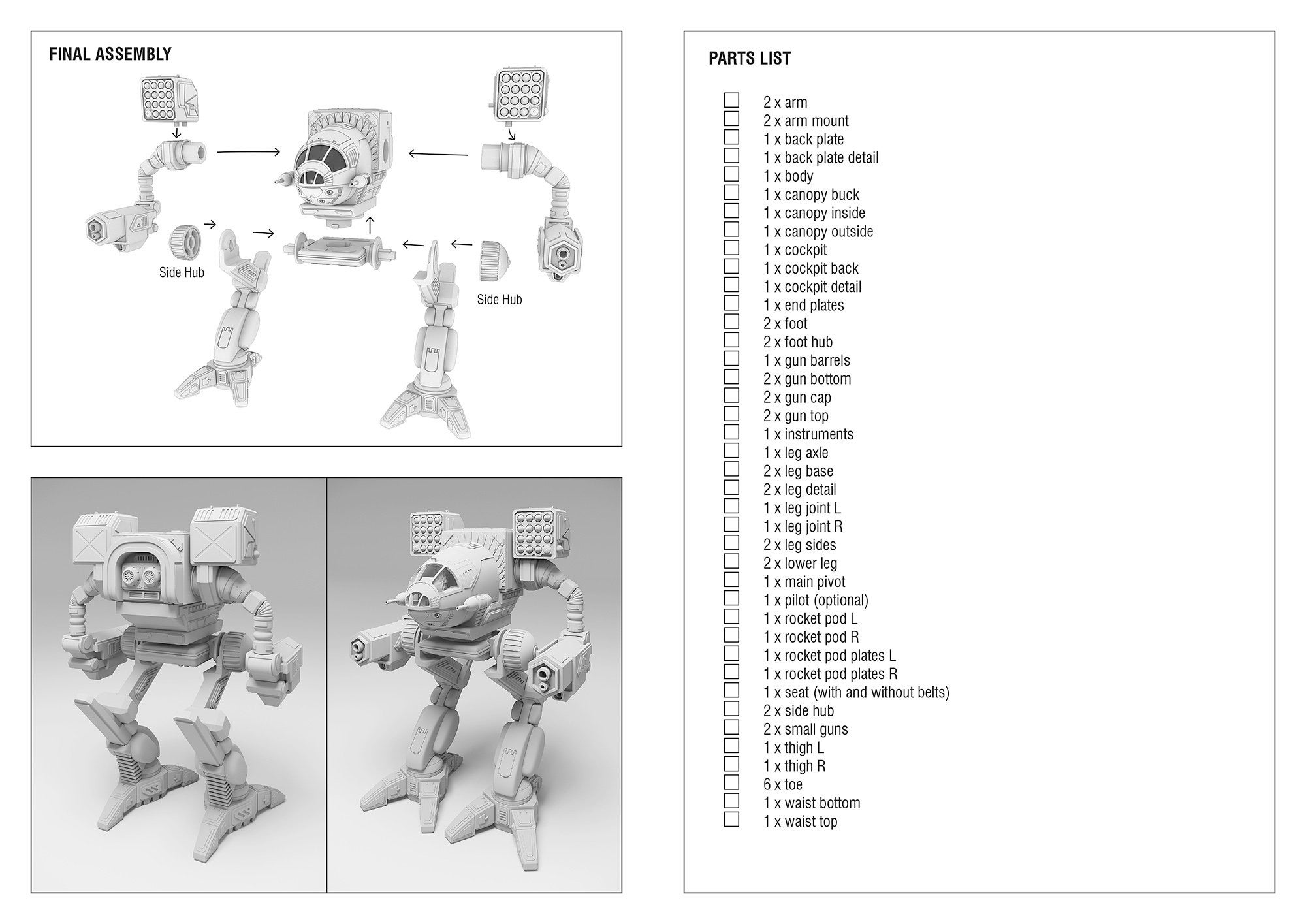 1/60 Timberwolf/mad Cat Mech Scale Model Kit - Etsy