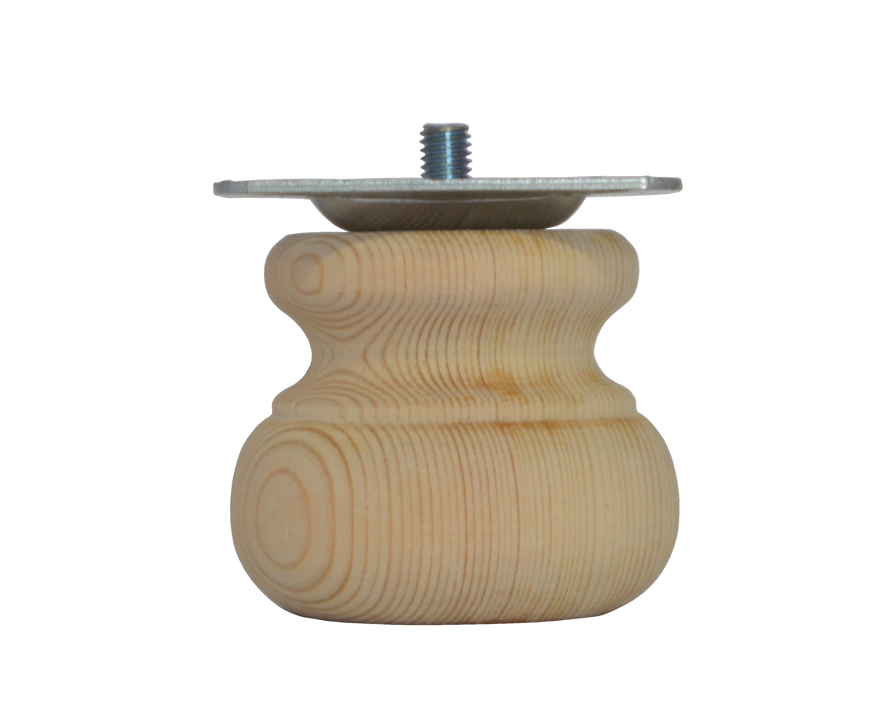 Wooden Pine Foot Replacement Small Bun Foot 66mm X 56mm | Single ...