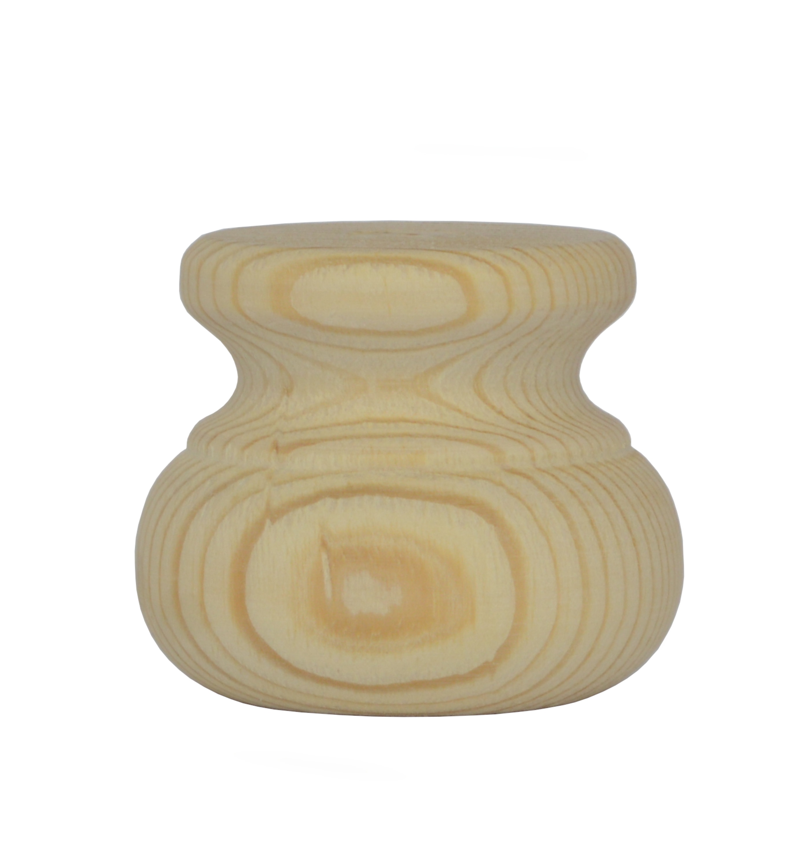 Wooden Pine Foot Replacement Small Bun Foot 66mm X 56mm | Single ...