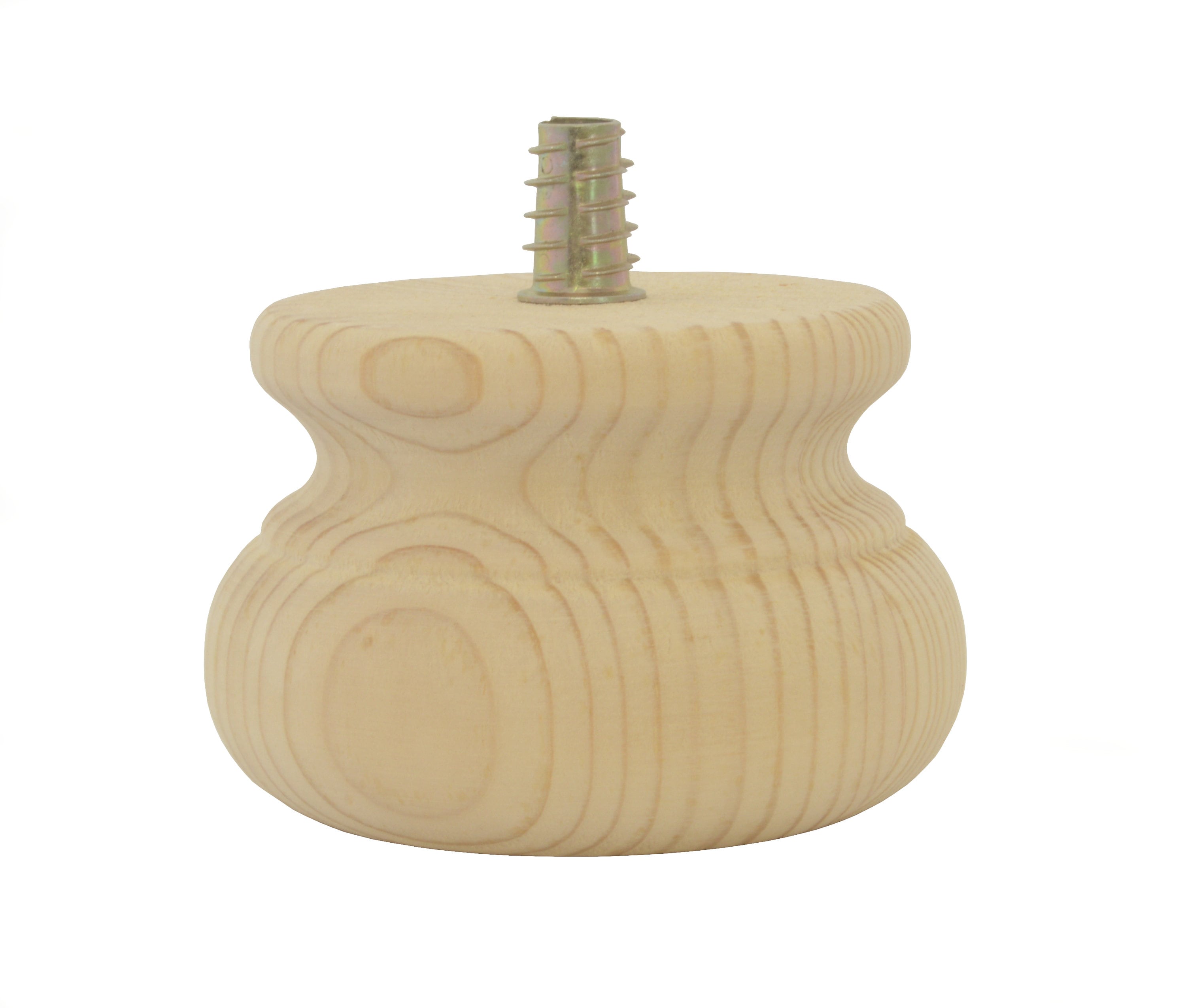 Wooden Pine Foot Replacement Bun Foot Large 83mm X 56mm | Single ...