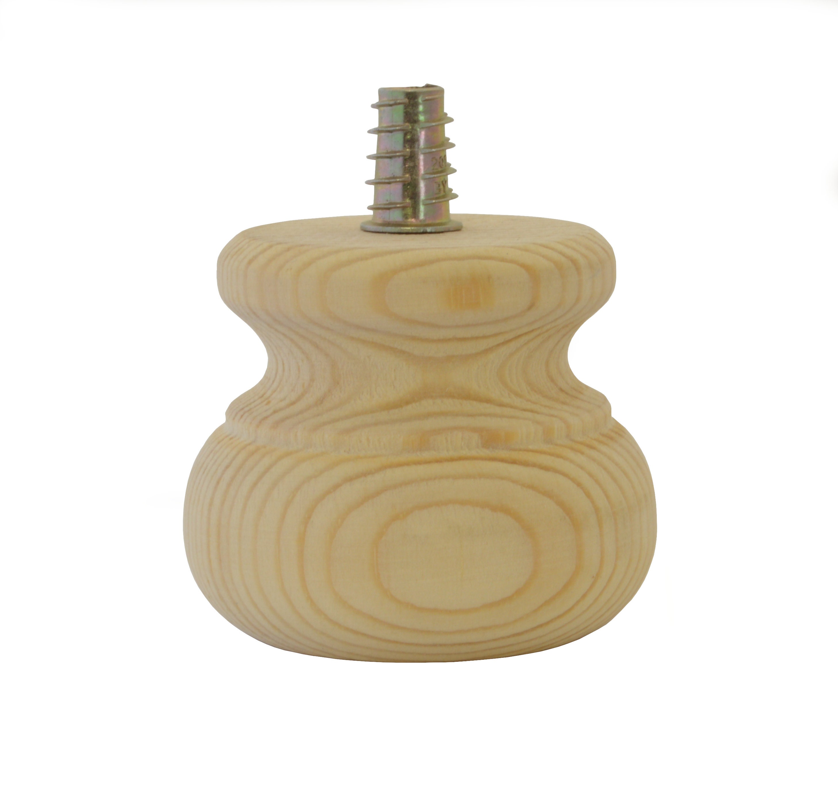 Wooden Pine Foot Replacement Small Bun Foot 66mm X 56mm | Single ...