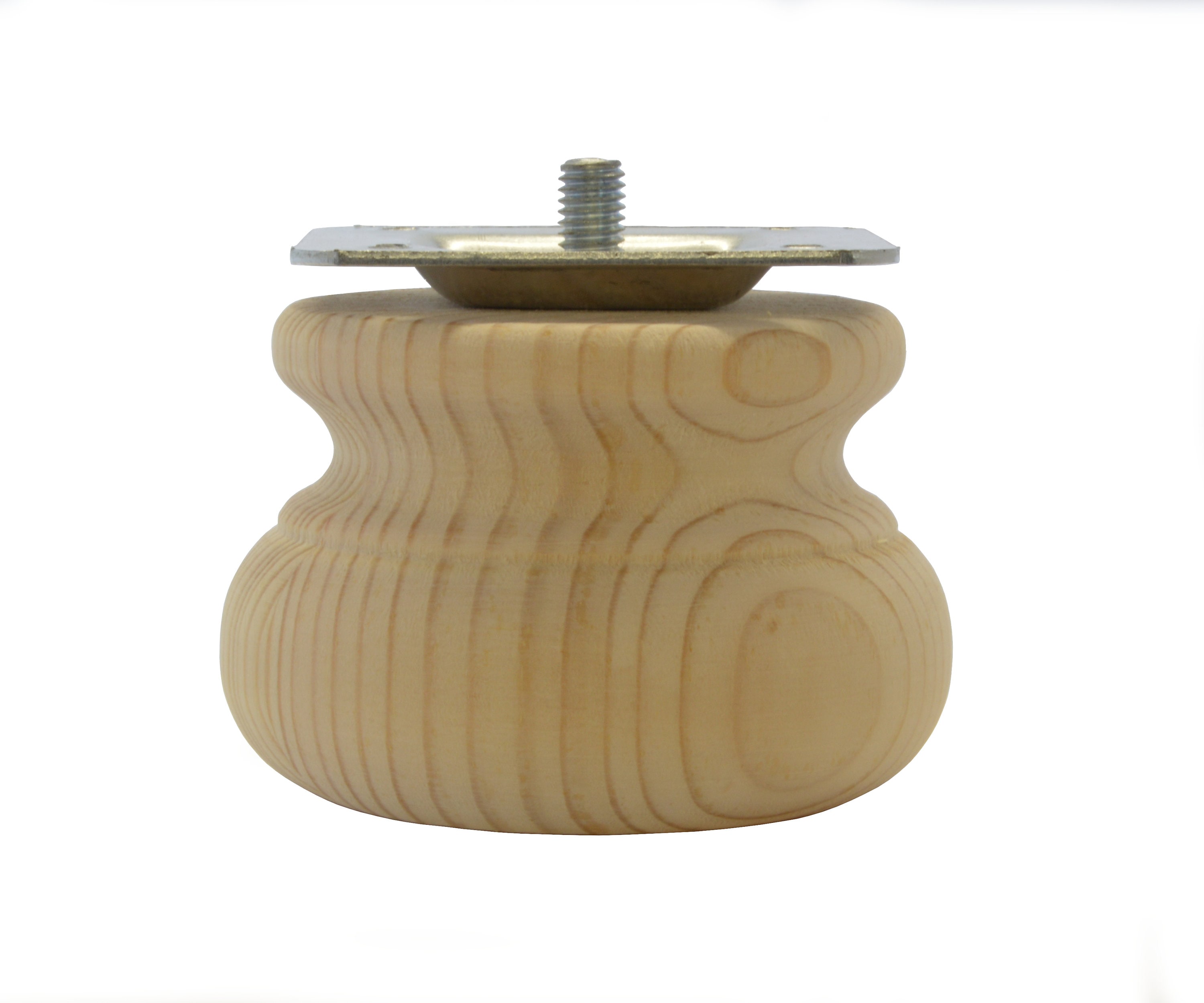 Wooden Pine Foot Replacement Bun Foot Large 83mm X 56mm | Single ...