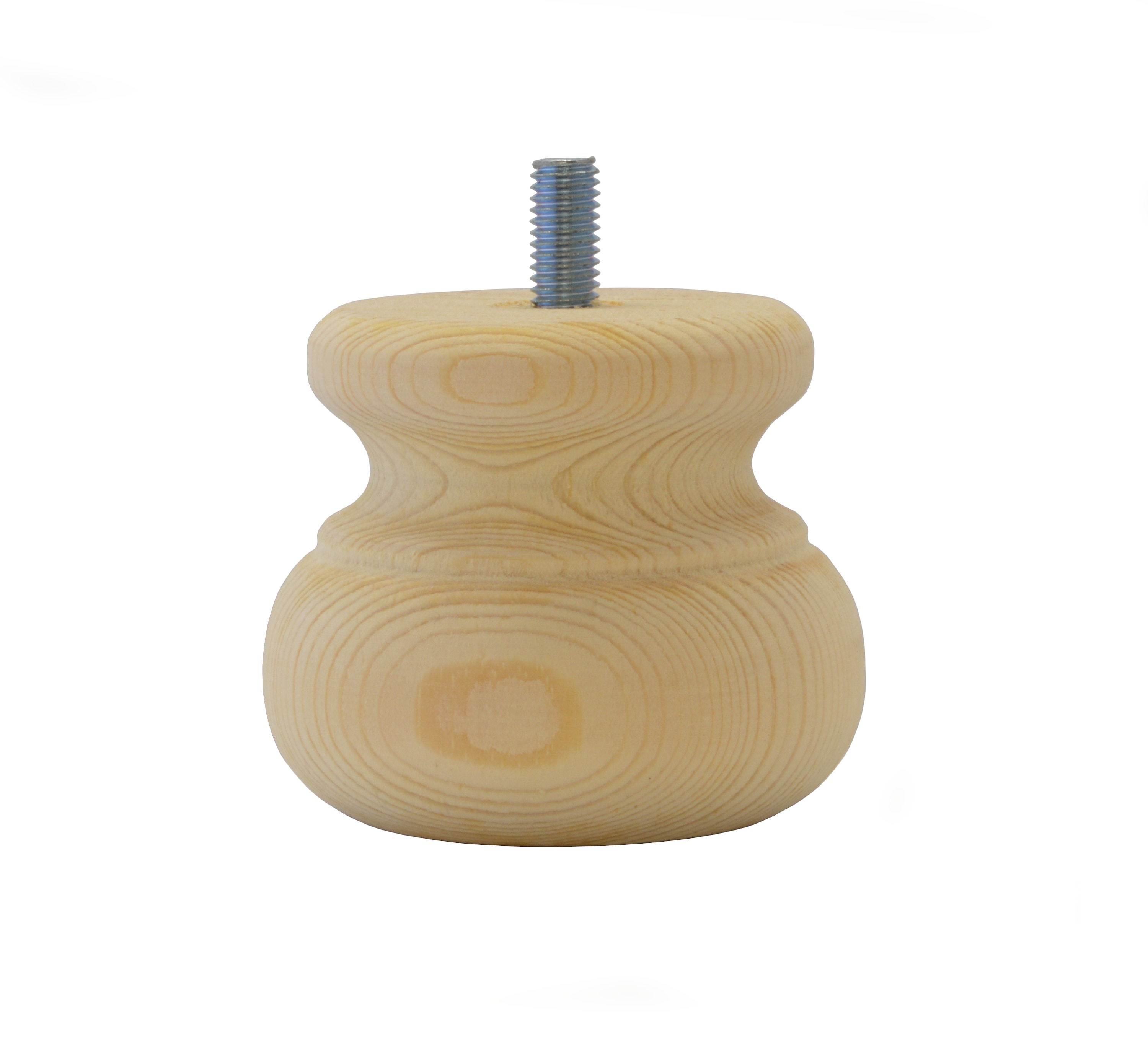 Wooden Pine Foot Replacement Small Bun Foot 66mm X 56mm | Single ...