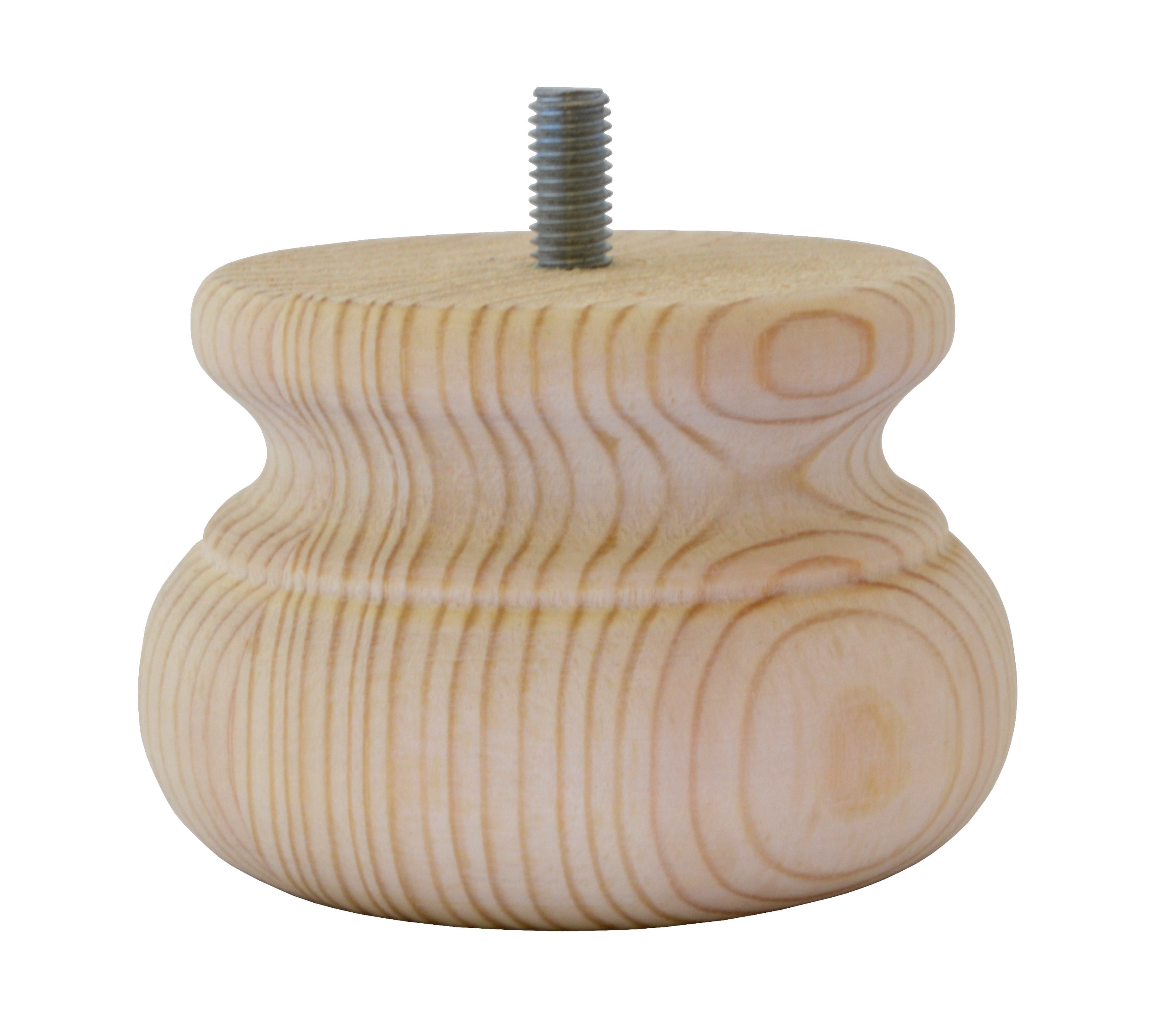 Wooden Pine Foot Replacement Bun Foot Large 83mm X 56mm | Single ...