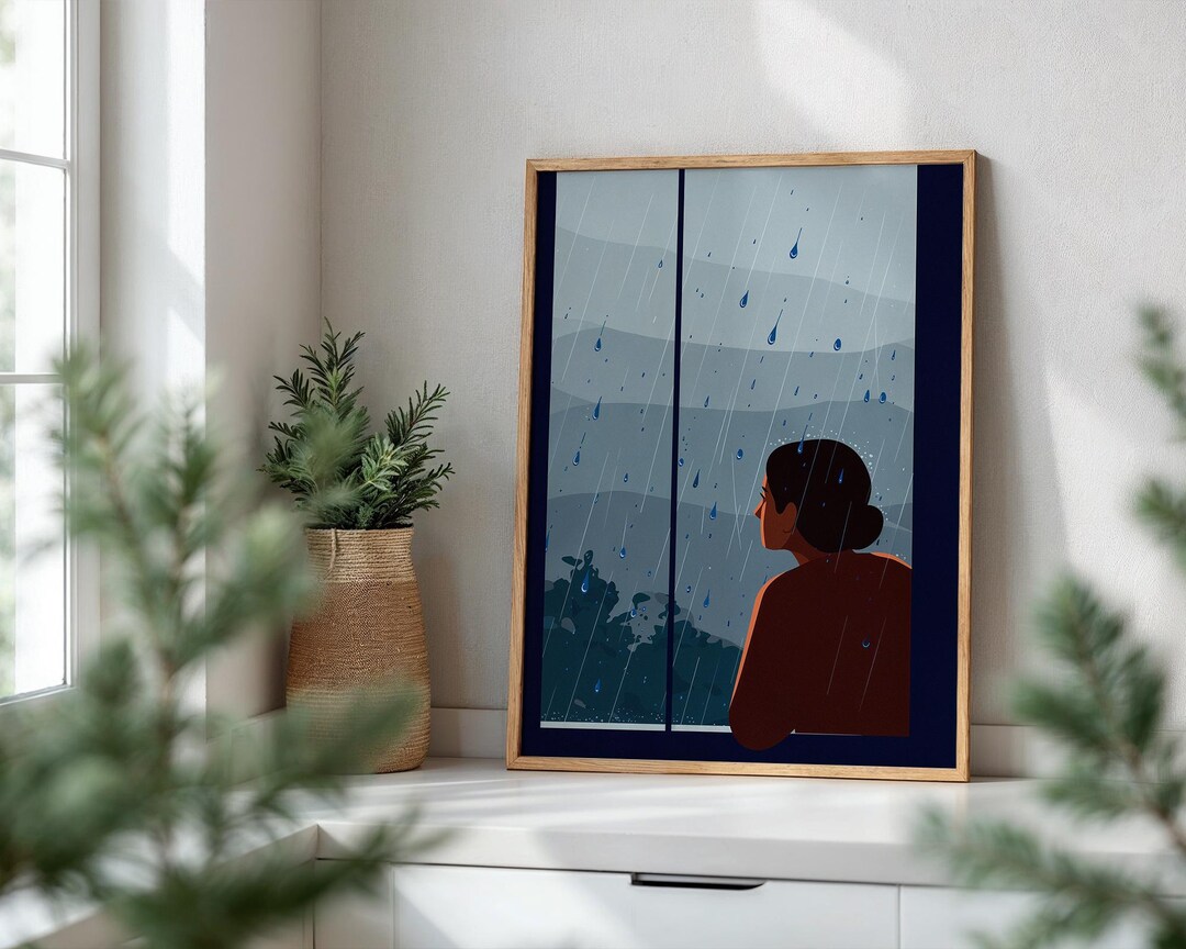 Cozy Mood Matte Vertical Posters - Rainy Day Art, Home Decor, Wall Art ...