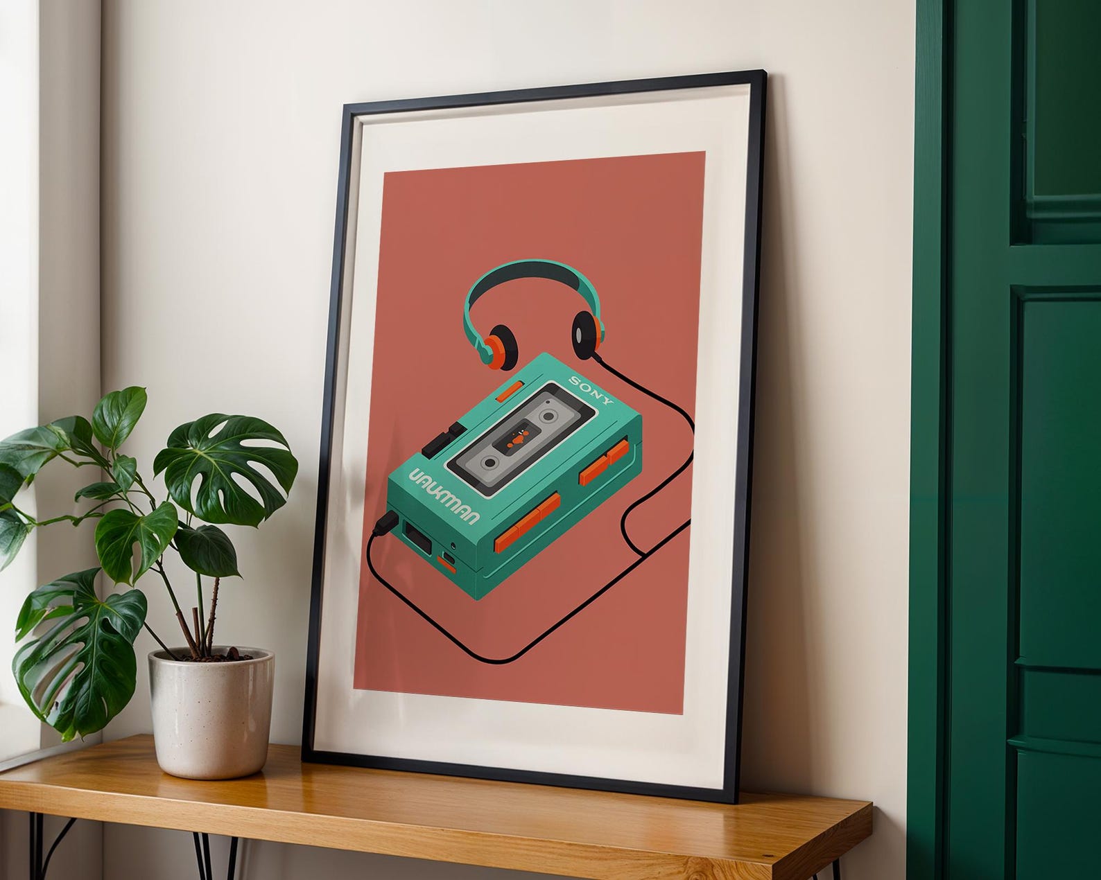 Retro Sony Walkman Poster: 80s Music Lover Wall Art - Etsy