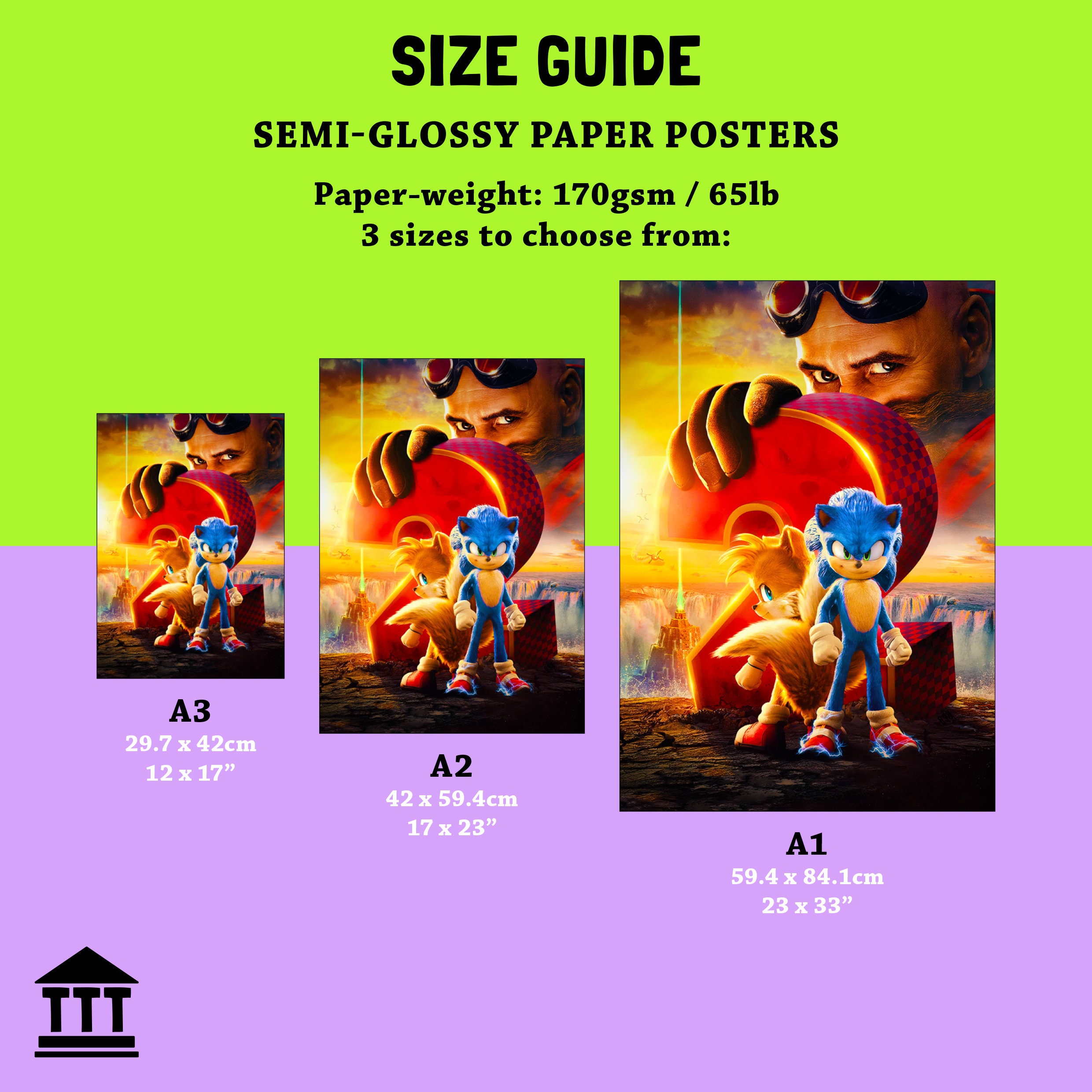 Sonic the Hedgehog 2 Movie Poster Film Poster Design Print - Etsy
