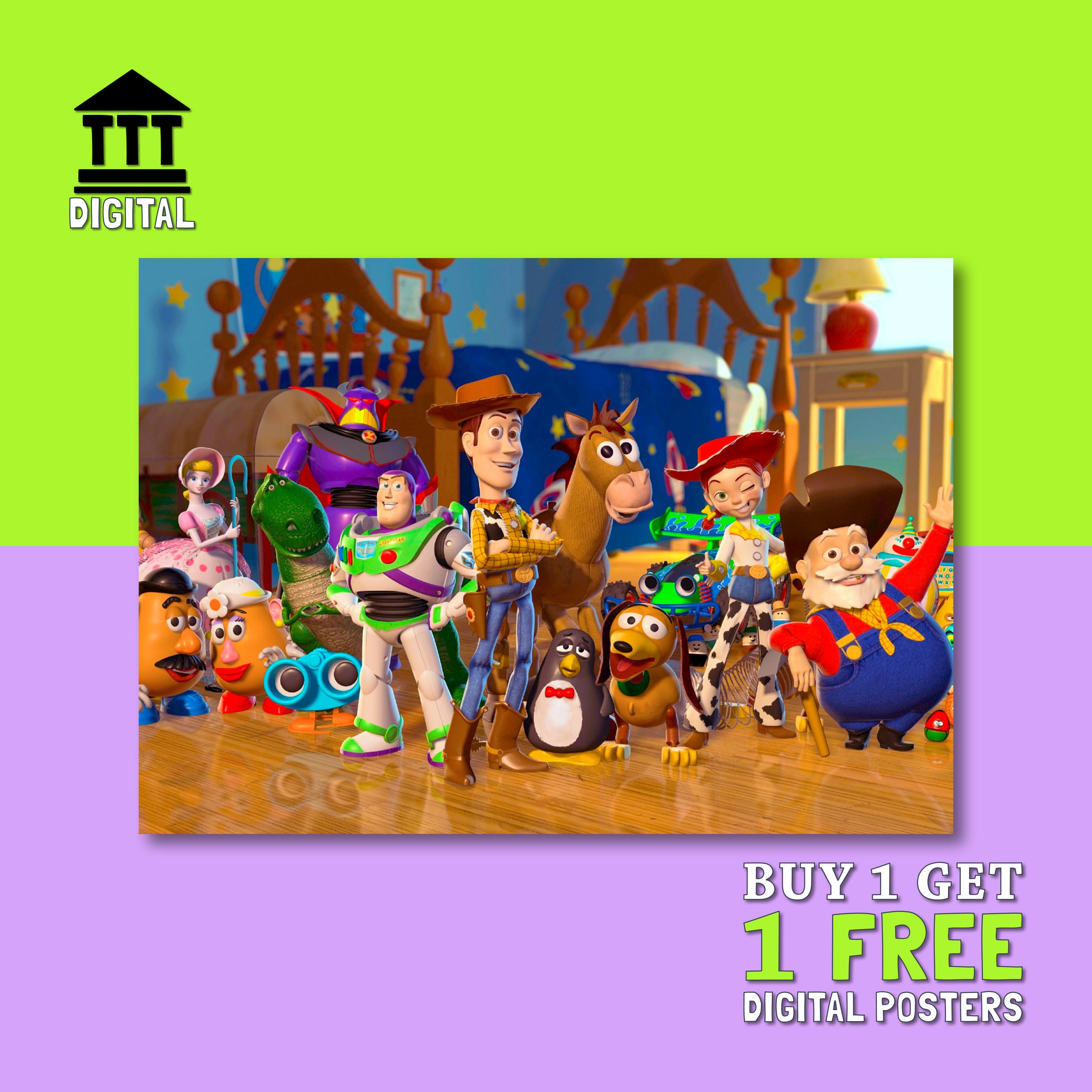 Toy Story 2 Movie Poster 1995