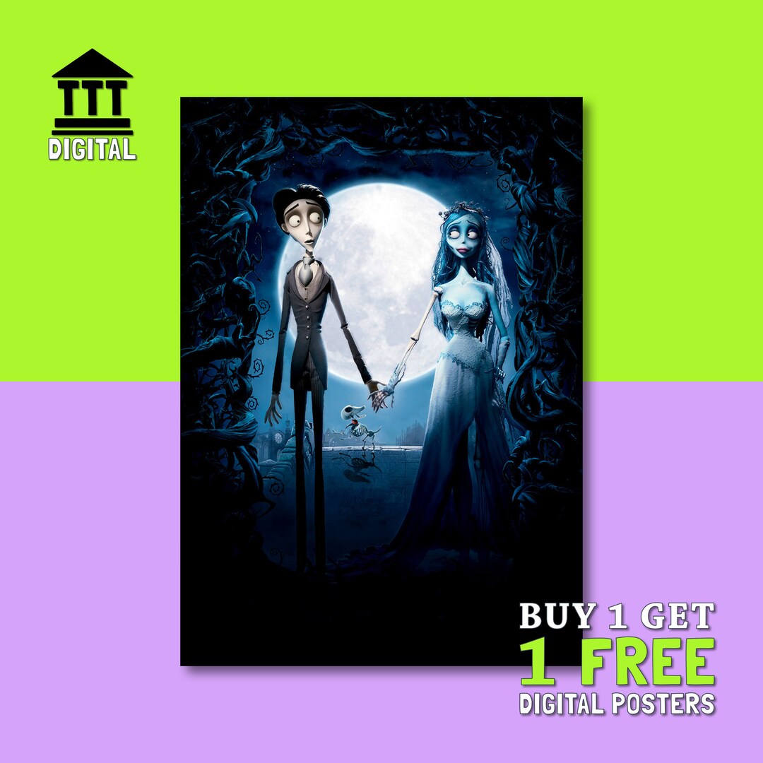 Corpse Bride Movie Poster Film Poster Design Digital Download - Etsy