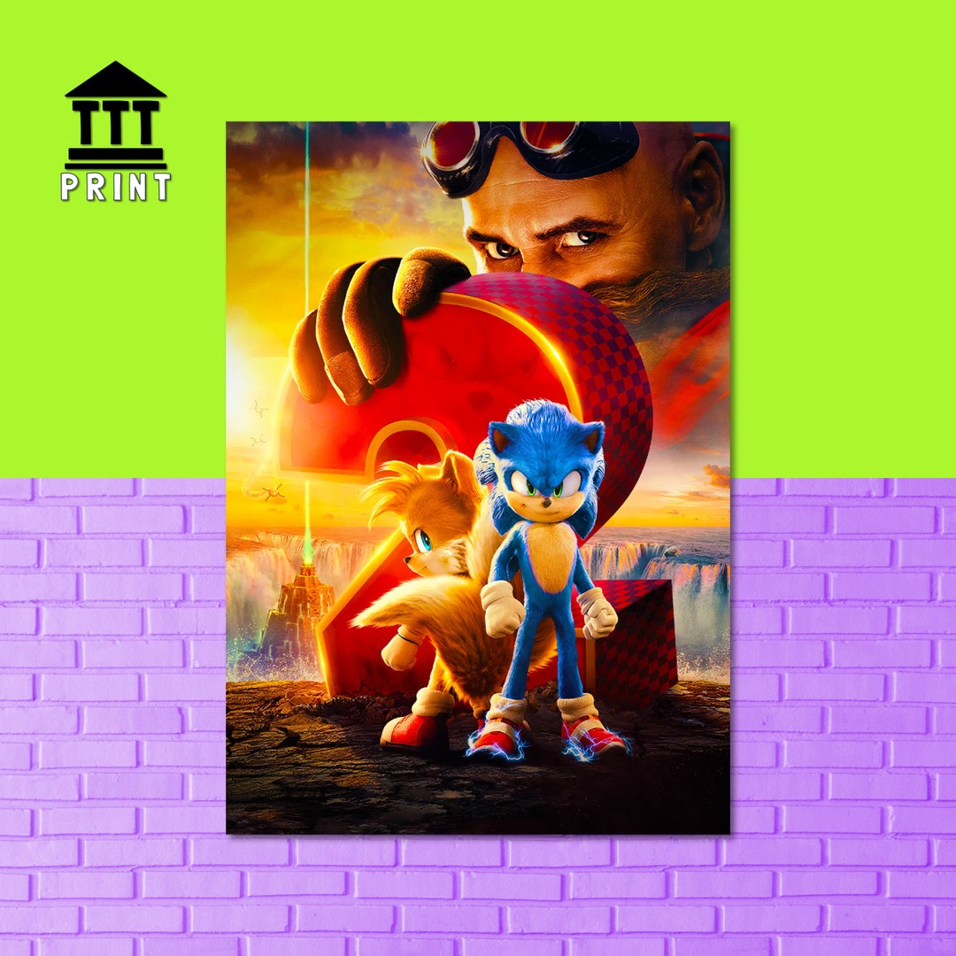 Sonic the Hedgehog 2 Movie Poster Film Poster Design Print - Etsy