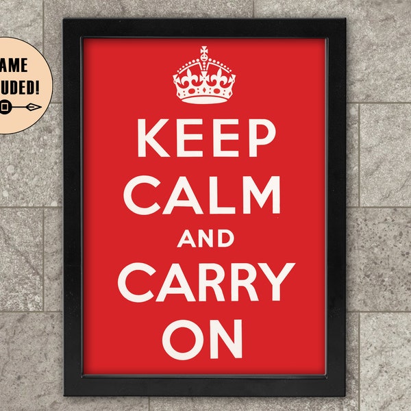 Art Print Keep Calm - Etsy