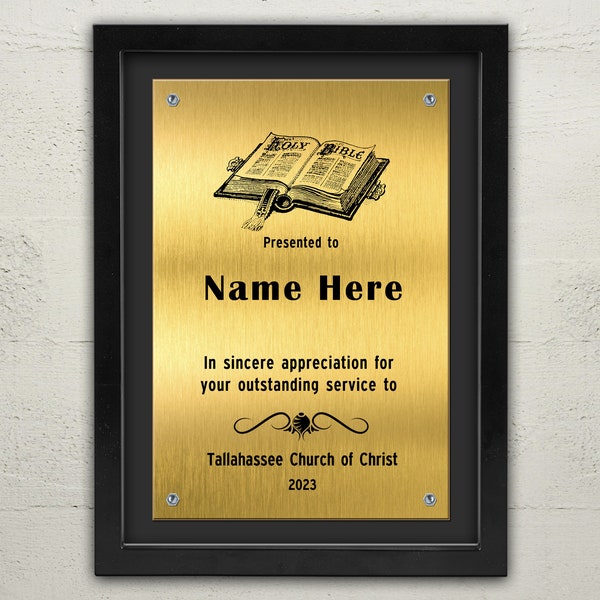 Church Memorial Plaque - Etsy