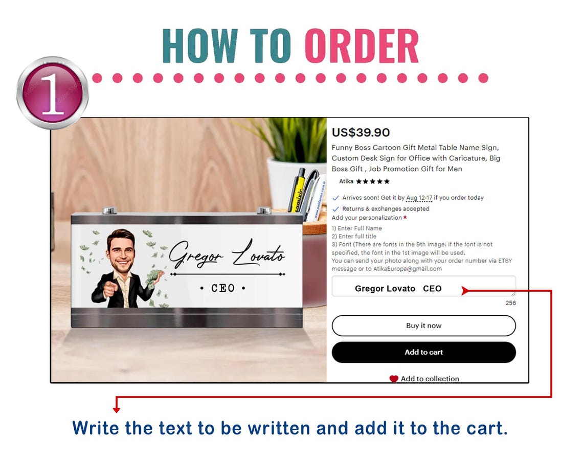 Personalized Chef Desk Name Plate: Custom Cartoon Portrait Gift - Etsy