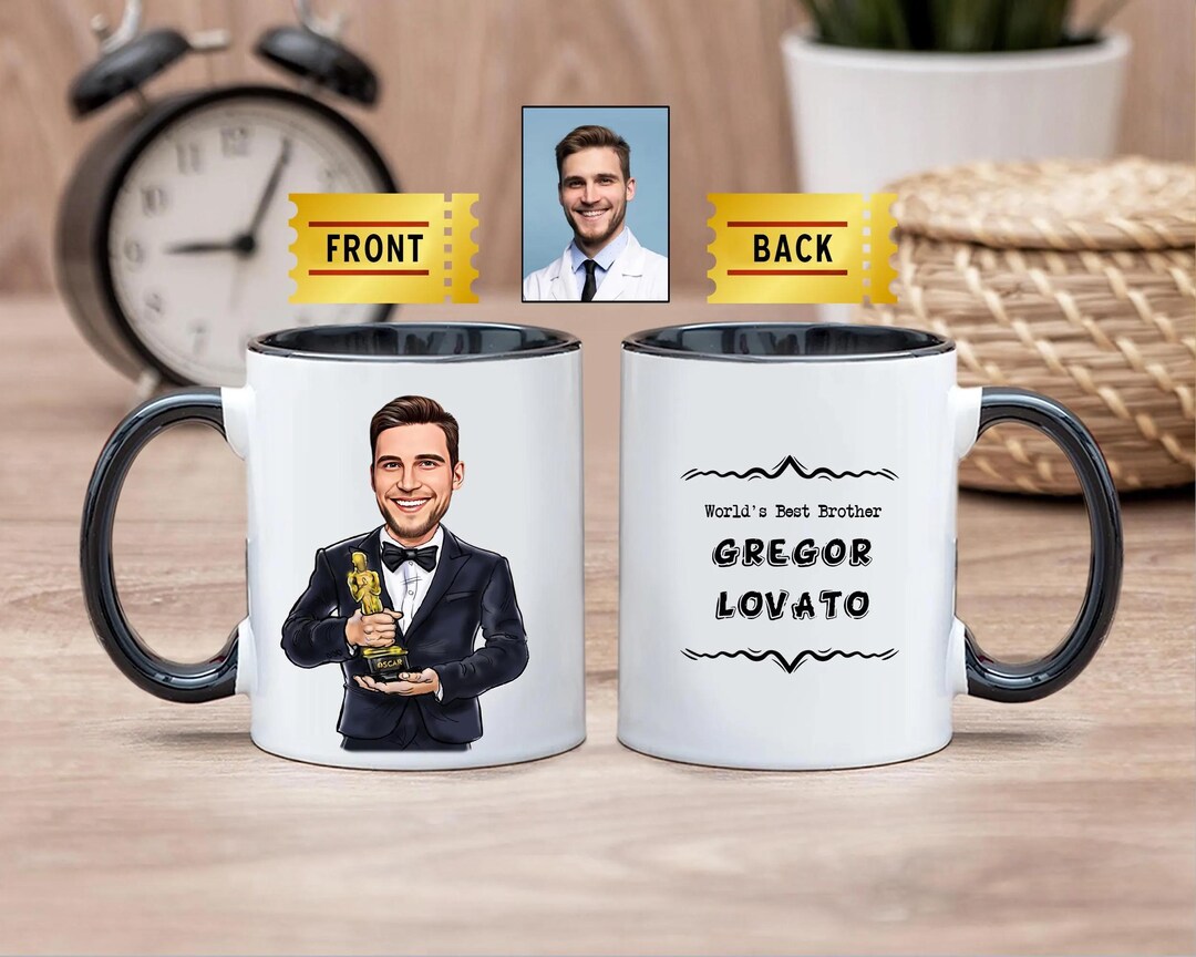 Oscars Award Ceramic Coffee Mug with Cartoon, Customized Award Oscar ...