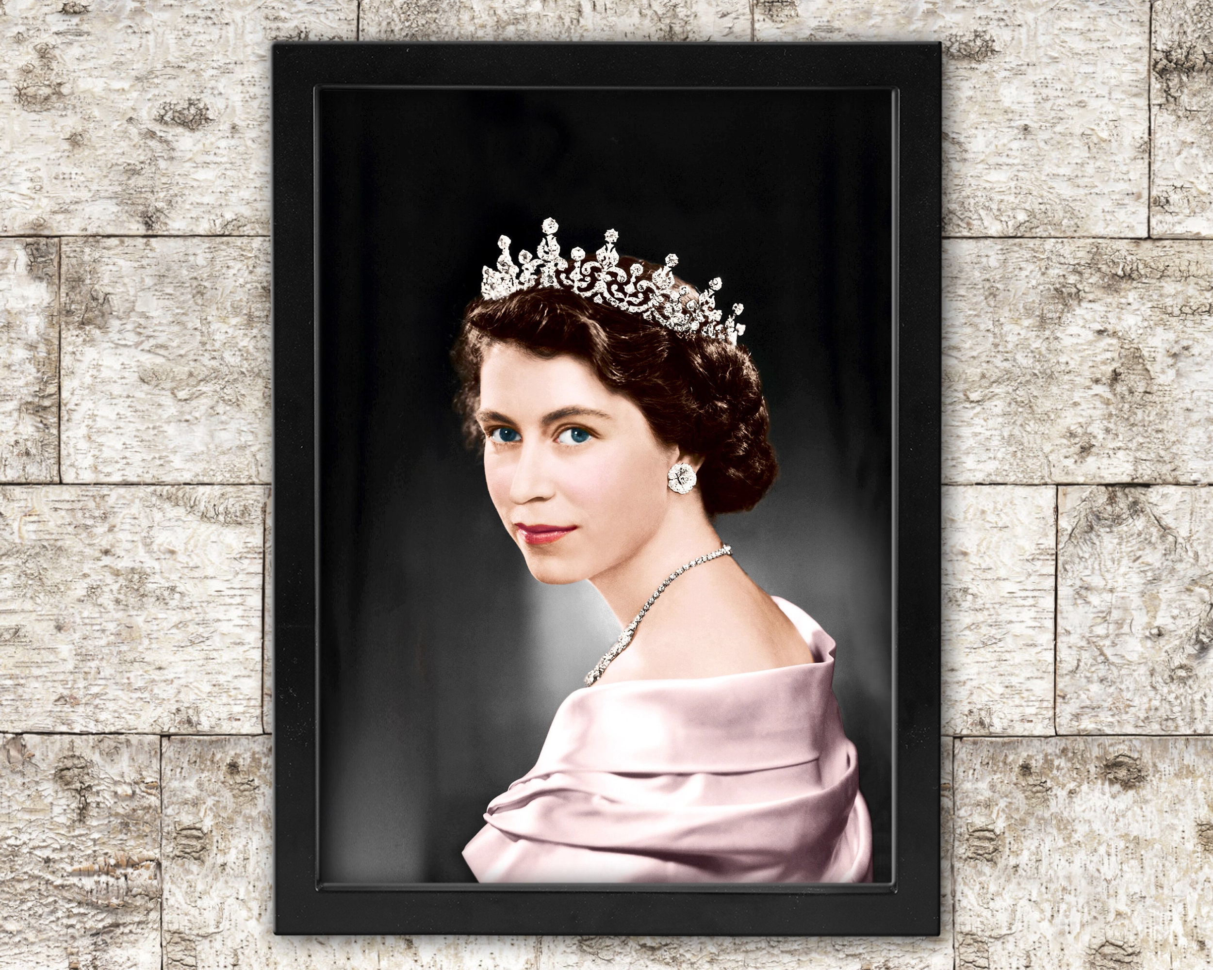 Queen Elizabeth Platinum Jubilee Framed Print Art Vintage - Etsy