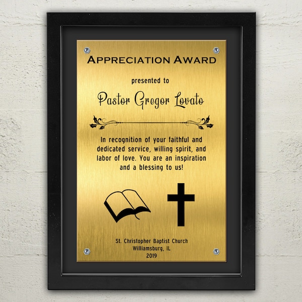 Christian Appreciation Plaques - Etsy