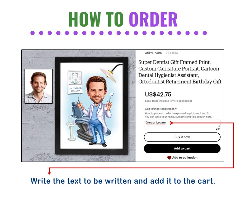 Personalized Female Doctor Framed Caricature Female Doctor, Custom ...