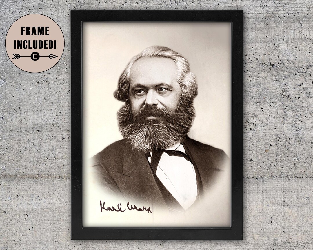 Karl Marx Framed Photo Print: Collectible History Picture - Etsy